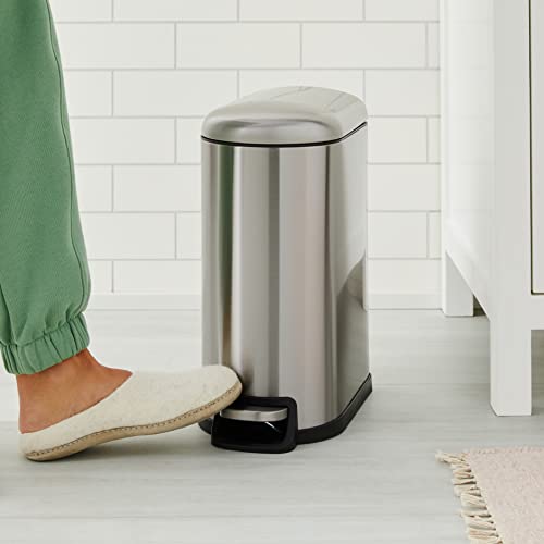 Rectangular Smudge Resistant Small Trash Can With Soft-Close Foot Peda – MD DC PRINT