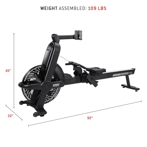 AssaultRower Pro - Rower Workout Machine for HIIT, Cardio, and Enduran ...