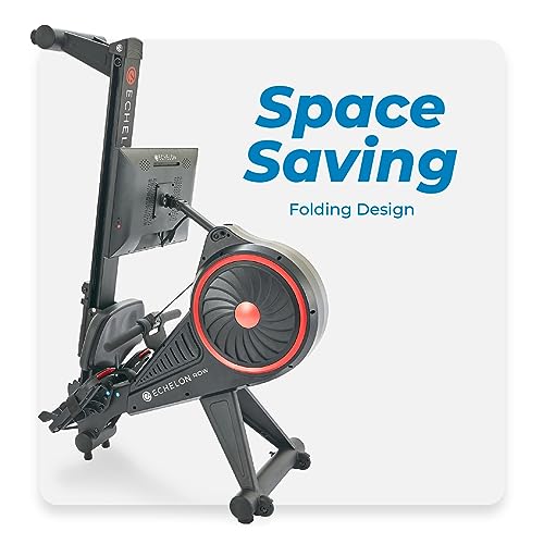 Echelon Foldable Magnetic Rowing Machine with 32 Resistance, Touch Scr ...