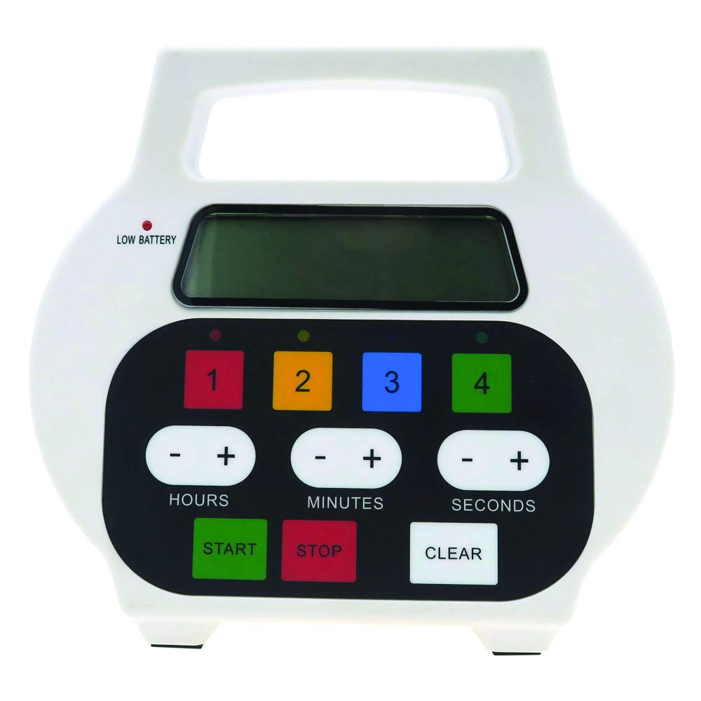 4-Channel Digital Timer, Digital Kitchen Timer, Extended Countdown for ...