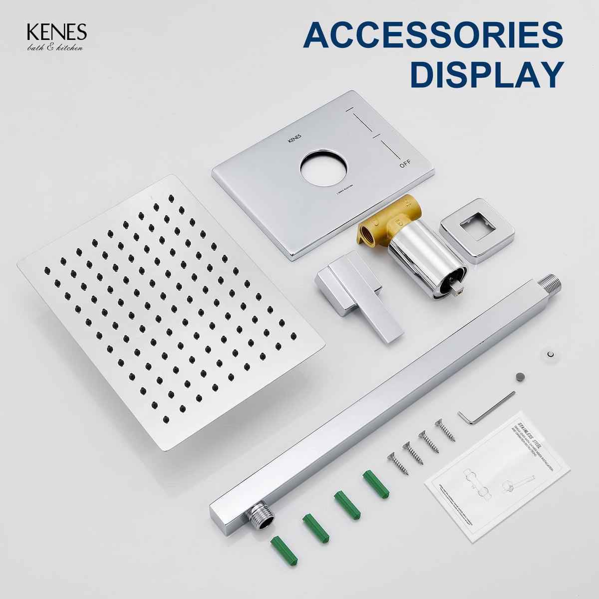 Shower Head, Shower Trim Systems Wall Mount, KE-6024B-5 (Shower Valve ...