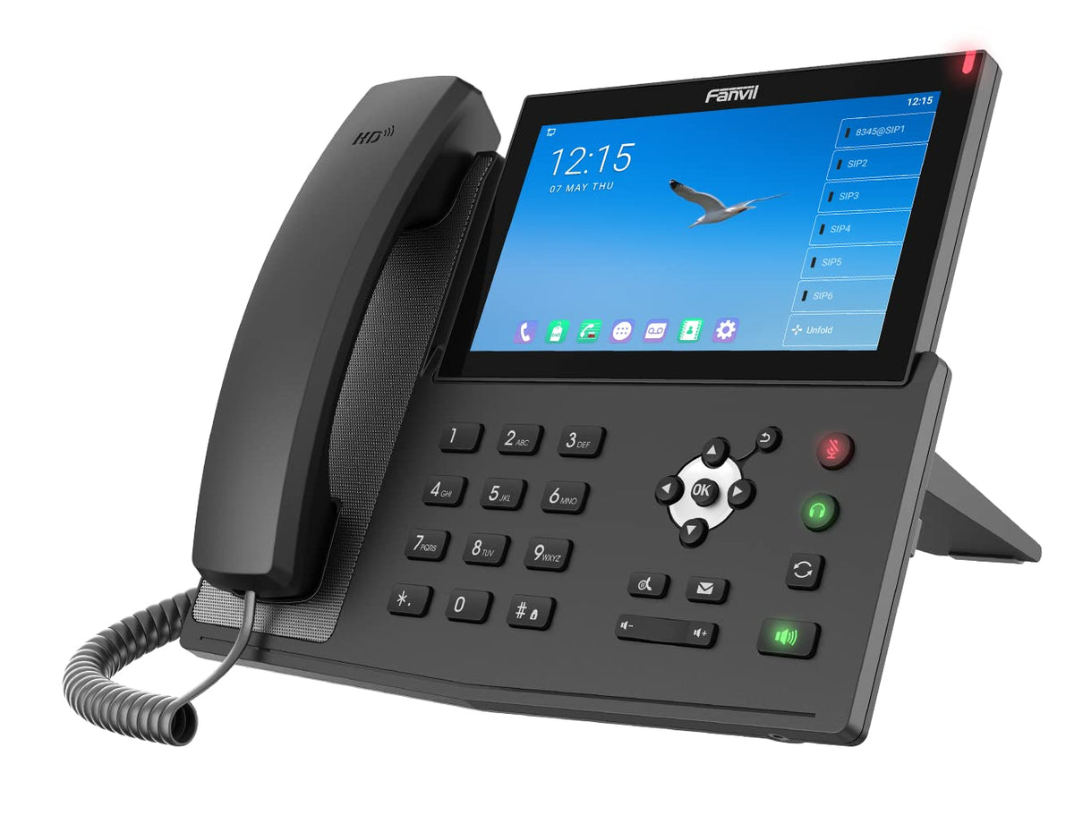 Fanvil X7A Android VoIP Phone, 7-Inch Color Touch Screen, 20 SIP Lines ...