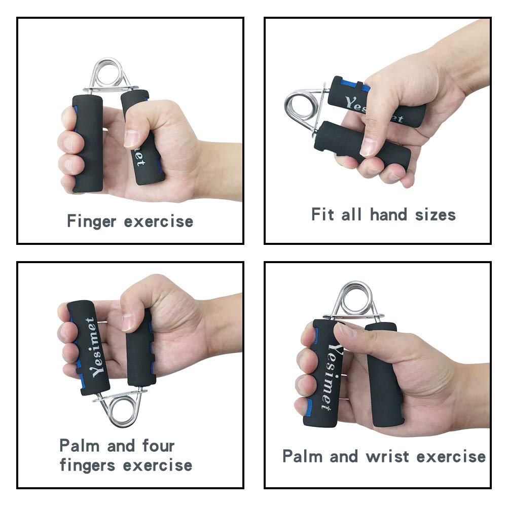E-smartinlife Hand Grip Strengthener Set, Finger Gripper - Soft Foam H ...