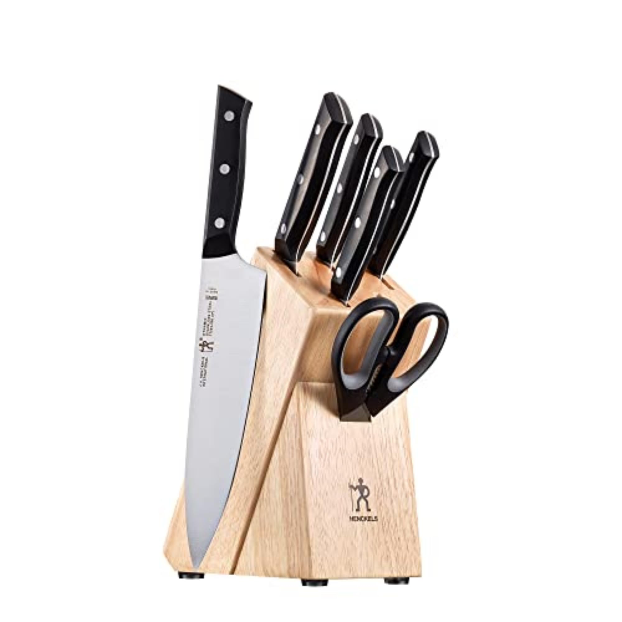 HENCKELS Dynamic Razor-Sharp 7-Piece Knife Set, Chef, Bread, German En ...