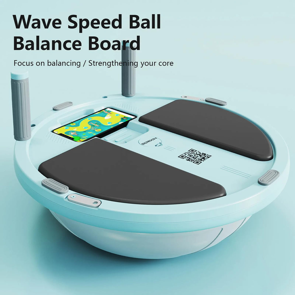 Half Balance Ball Trainer - Balance Ball Trainer with Resistance Bands ...