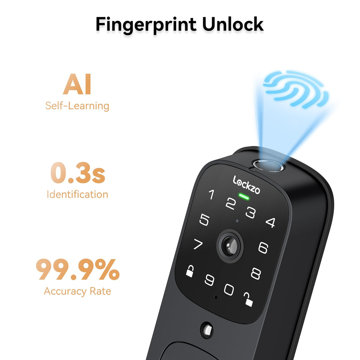 Video Smart Lock with Doorbell, 6 in 1 Keyless Entry Door Lock, Built ...