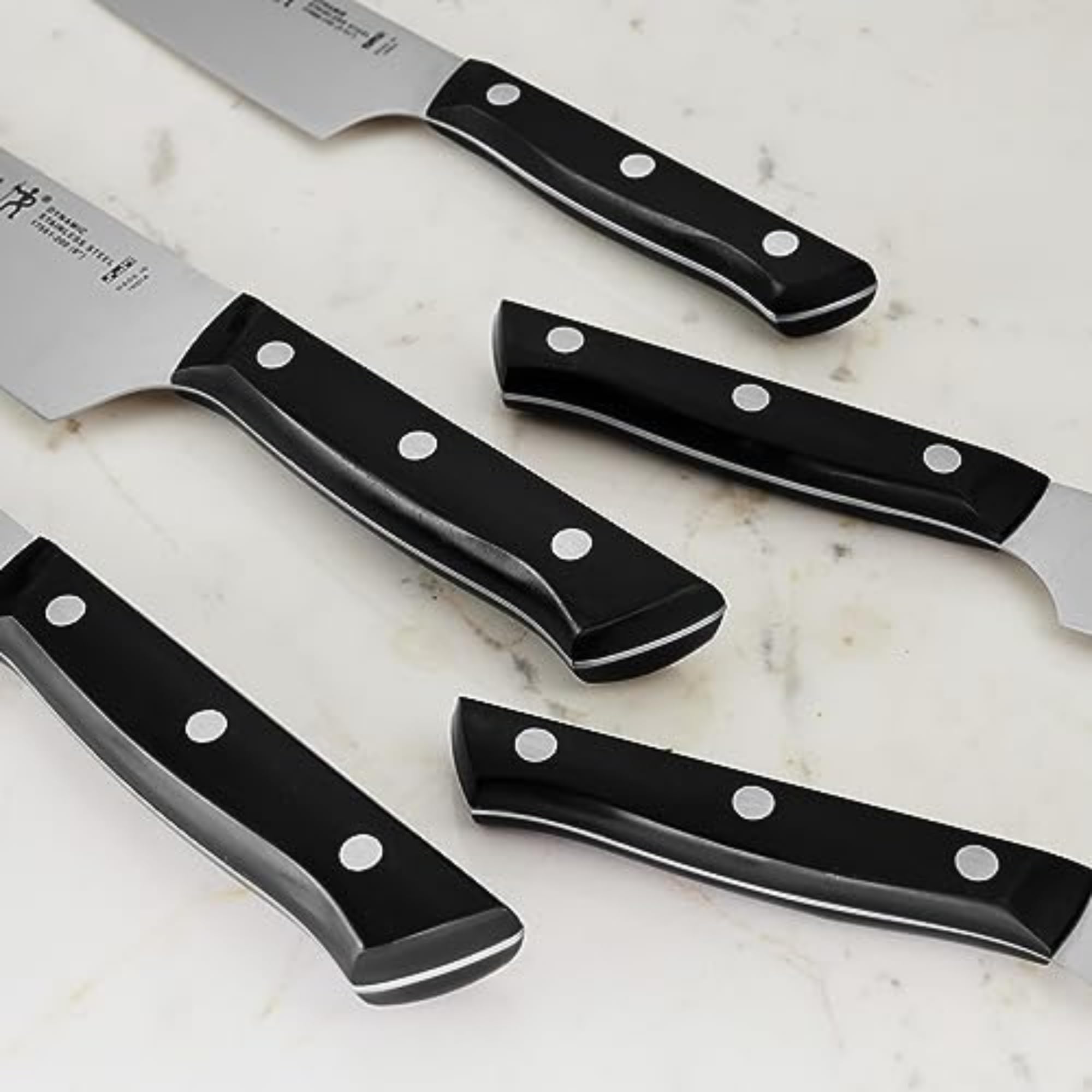HENCKELS Dynamic Razor-Sharp 7-Piece Knife Set, Chef, Bread, German En ...