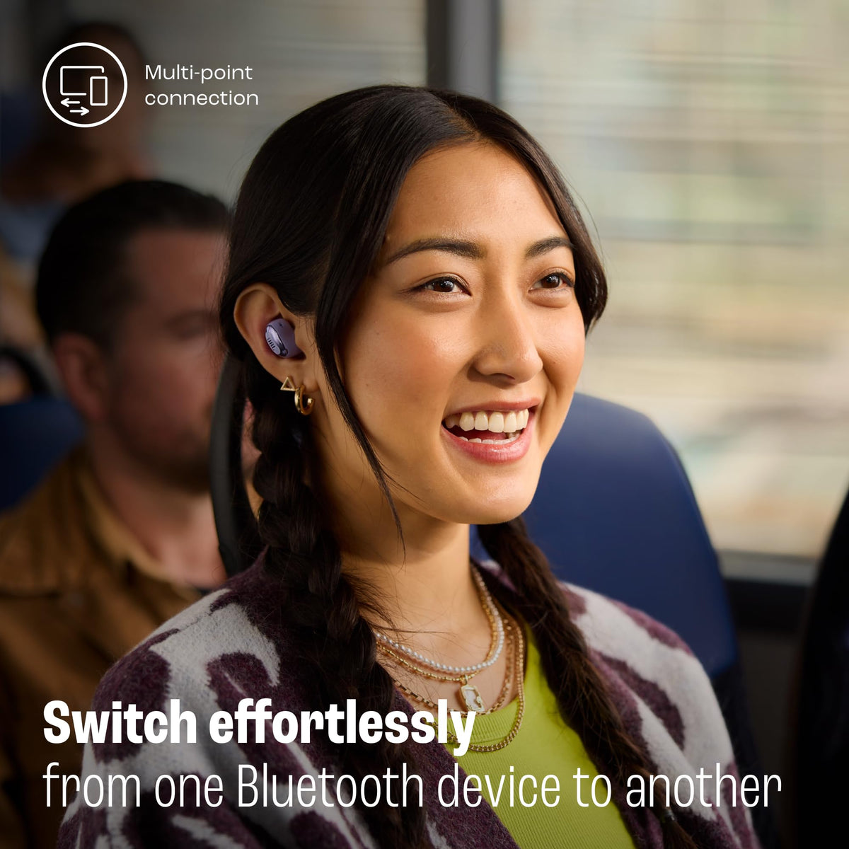 True Wireless Noise-Cancelling Bud-Type Earbuds, 40Hrs Total Playback ...