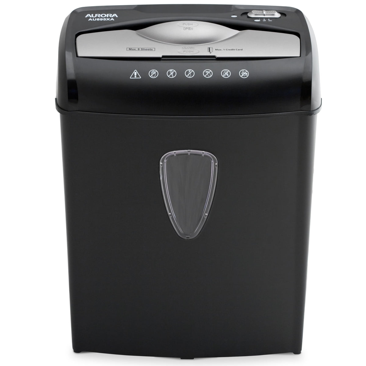 AU895XA 8-Sheet Professional Cross-Cut Paper and Credit Card Shredder ...