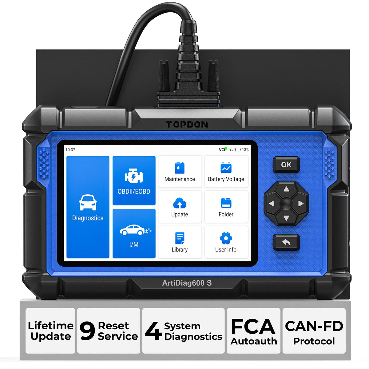 OBD2 Scanner TOPDON AD600S Scan Tool, Code Reader, Diagnostics Scanner ...