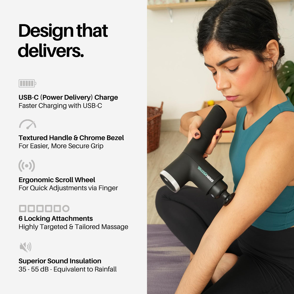 Massage Gun: Enhanced Precision & Comfort for Superior Muscle Recovery ...