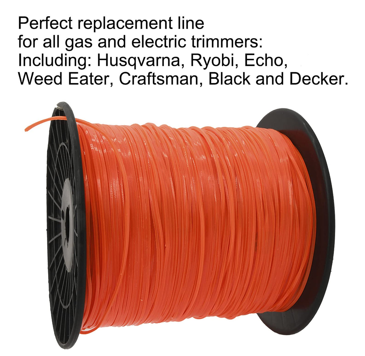 KAKO 080 Trimmer Line, Square Weed Wacker String .080-Inch-by-1200-ft ...