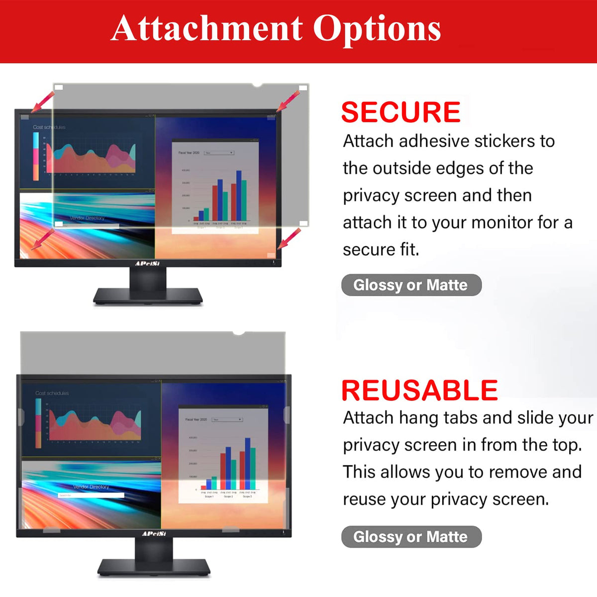 38 Inch Privacy Screen Filter for 21:9 Computer Curved Ultrawide Scree ...