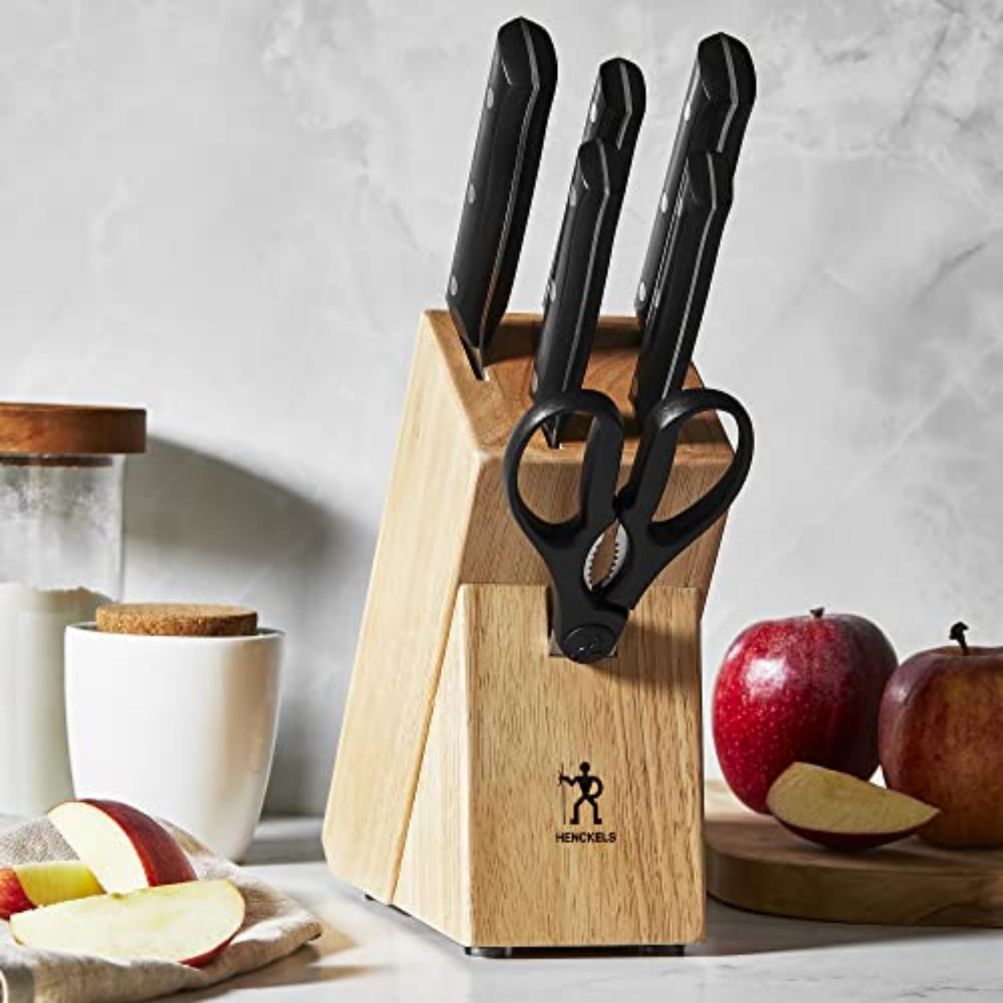 HENCKELS Dynamic Razor-Sharp 7-Piece Knife Set, Chef, Bread, German En ...