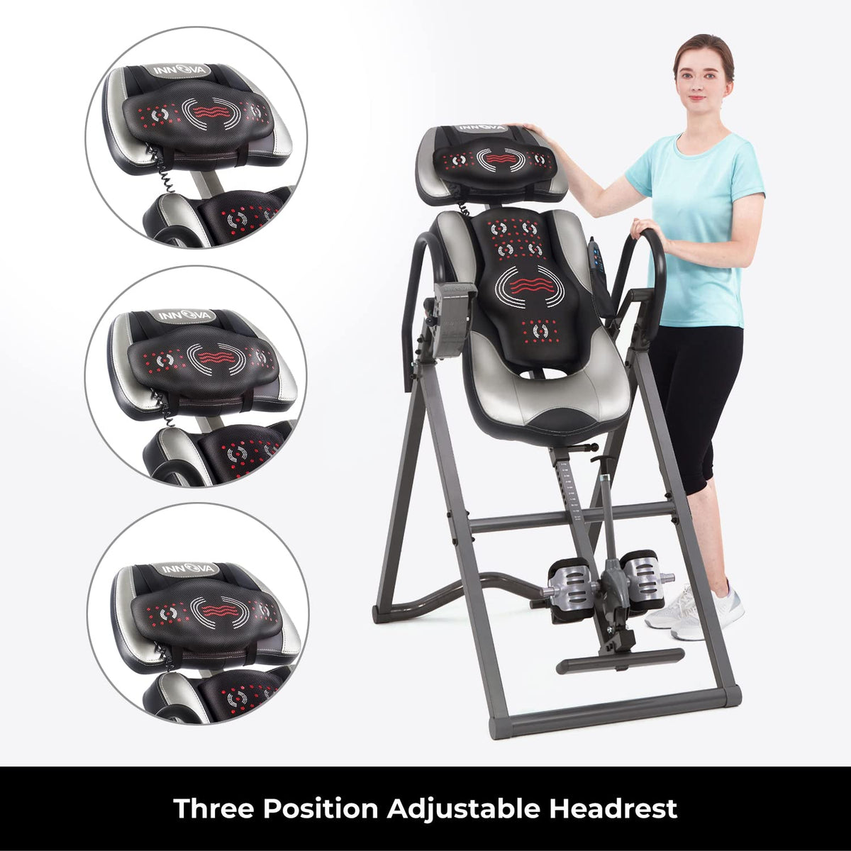 Innova ITM6000 Advanced Heat and Massage Therapeutic Inversion Table ...