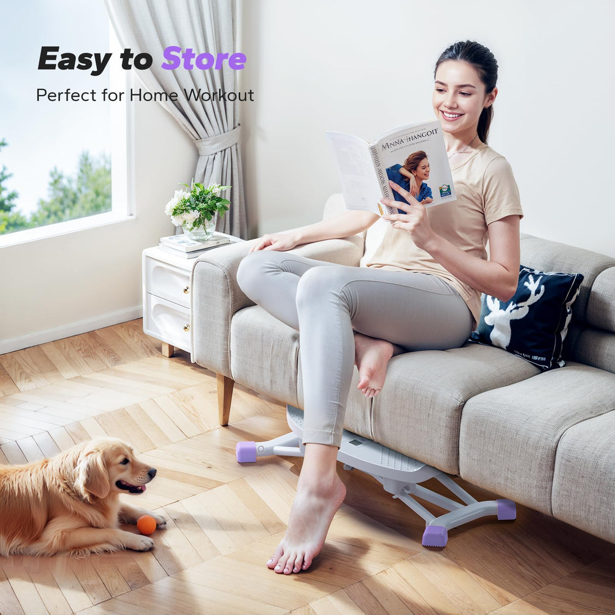 MERACH Balance Board for Adults, Rocking Stepper with Resistance Bands ...