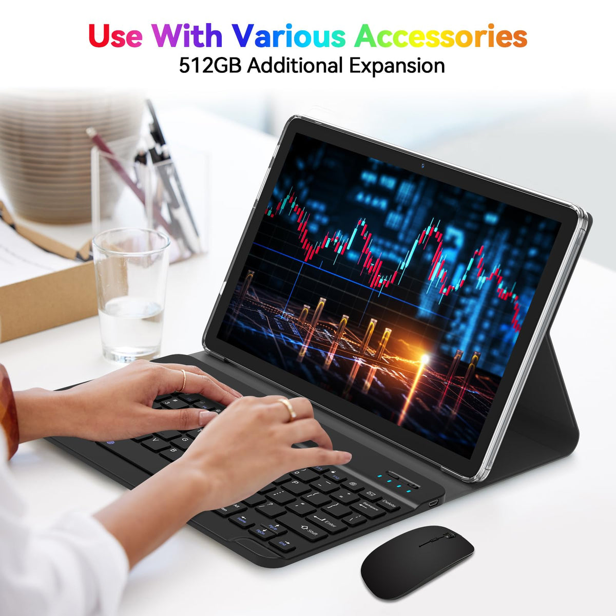 Xgody 10 inch Tablet Android 13 Tablets, 12GB RAM 128GB ROM 1TB Expand ...