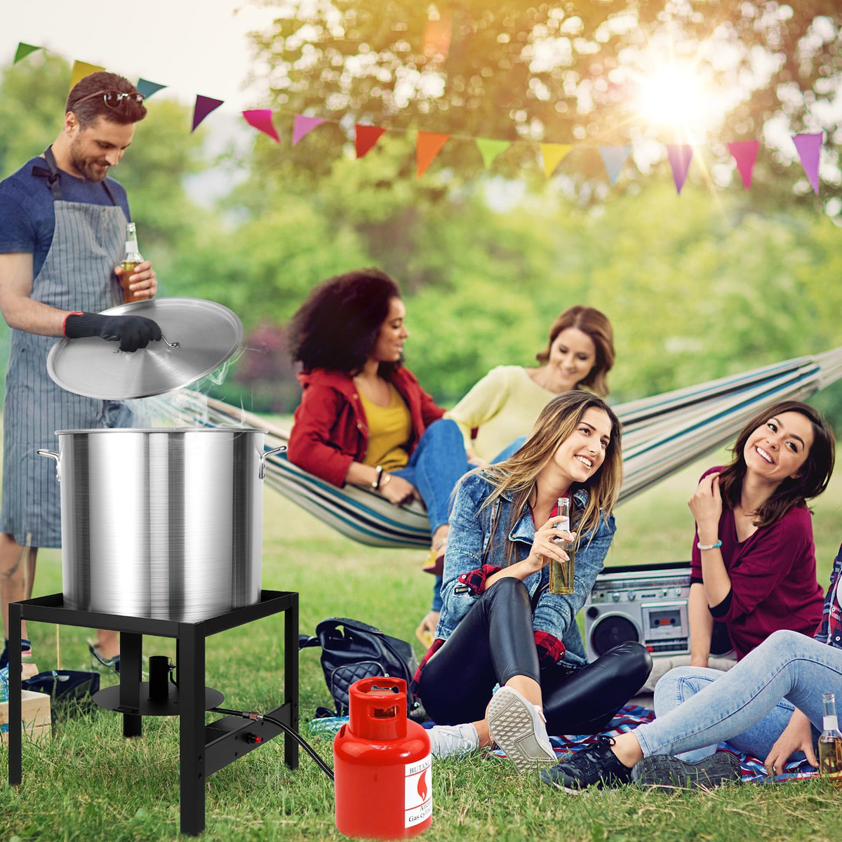 RYHOFOUD Seafood Boil Kit for Crawfish Boil Party, Featuring a Propane ...