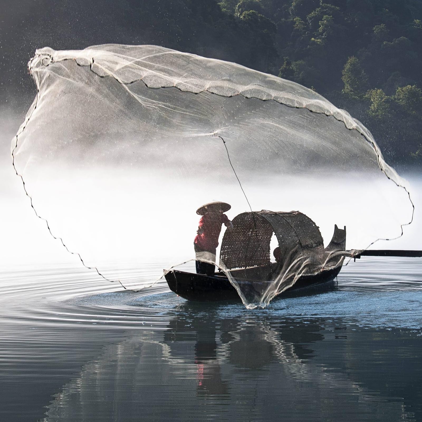 Fishing Nets Cast Net Hand Throw Fishing Cast Net Fish Trap Throw Net ...