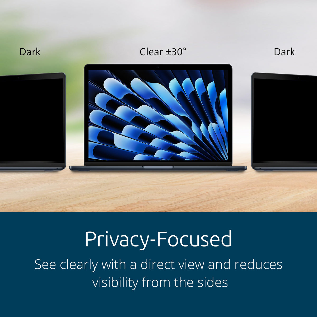 Kensington MP15 MacBook Magnetic Privacy Screen for 15" MacBook Air (2 ...