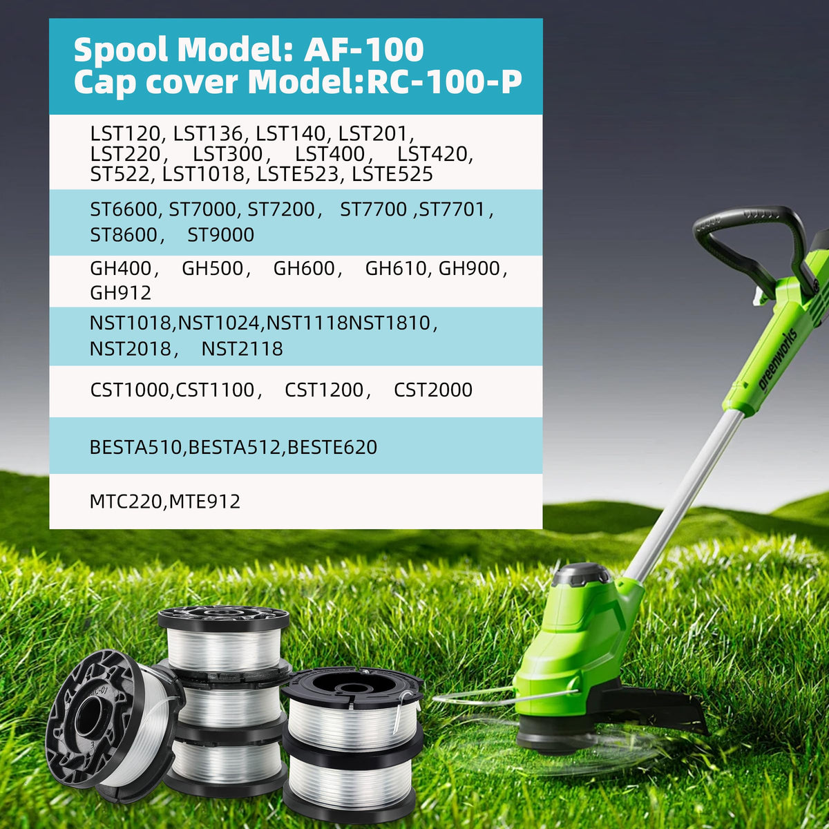 String Trimmer Line for Black and Decker ,AF-100 String Trimmer Replac ...