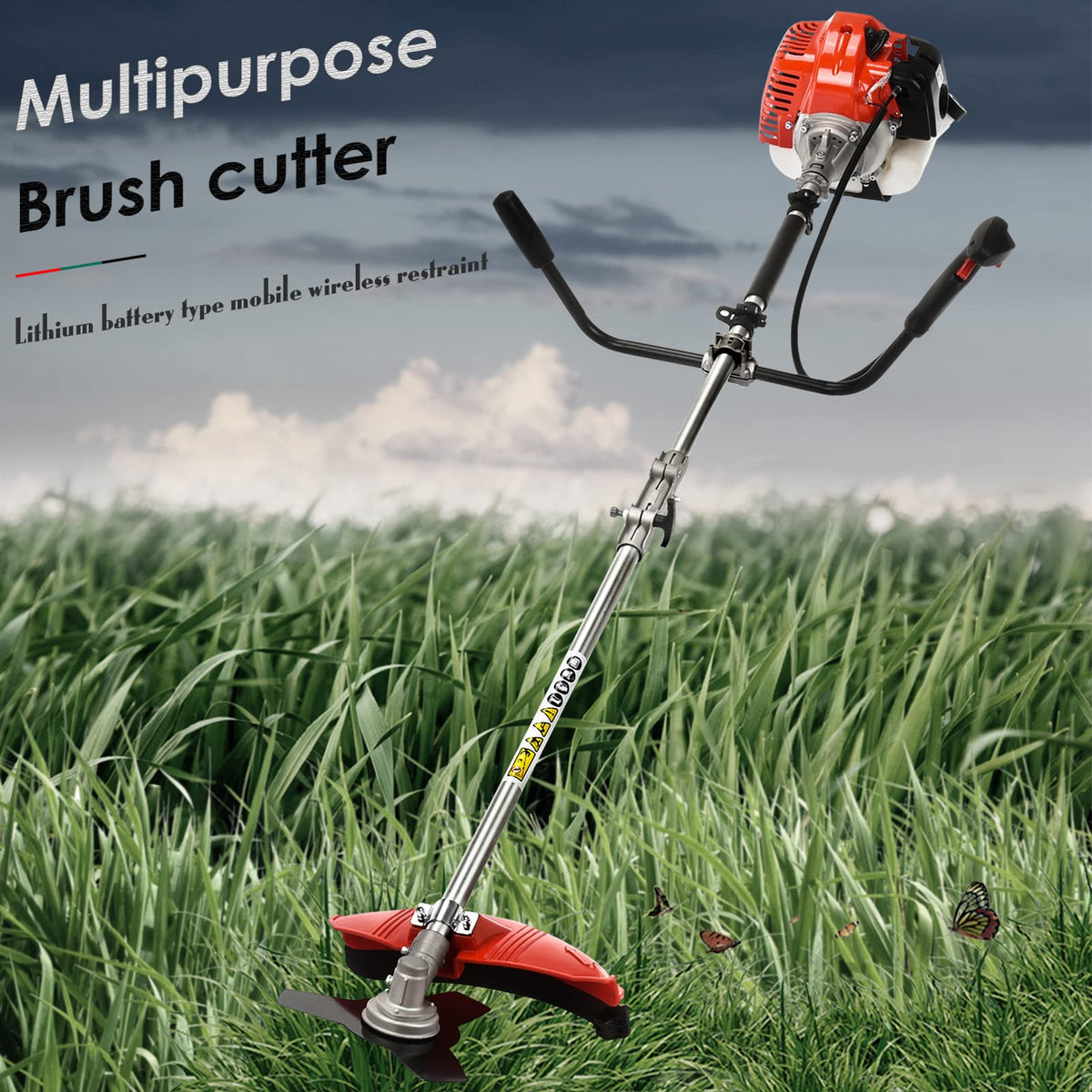 2 in 1 Gas Weed Wacker, 52cc 2-Cycle Gas Weed Eater, Grass Trimmer 850 ...