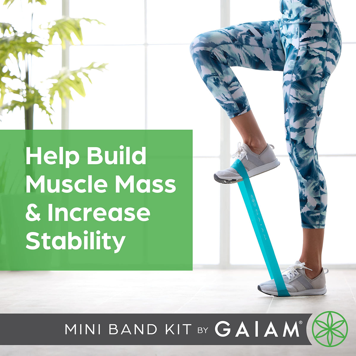 Gaiam Restore Mini Band Kit, Set of 3, Light, Medium, Heavy Lower Body ...