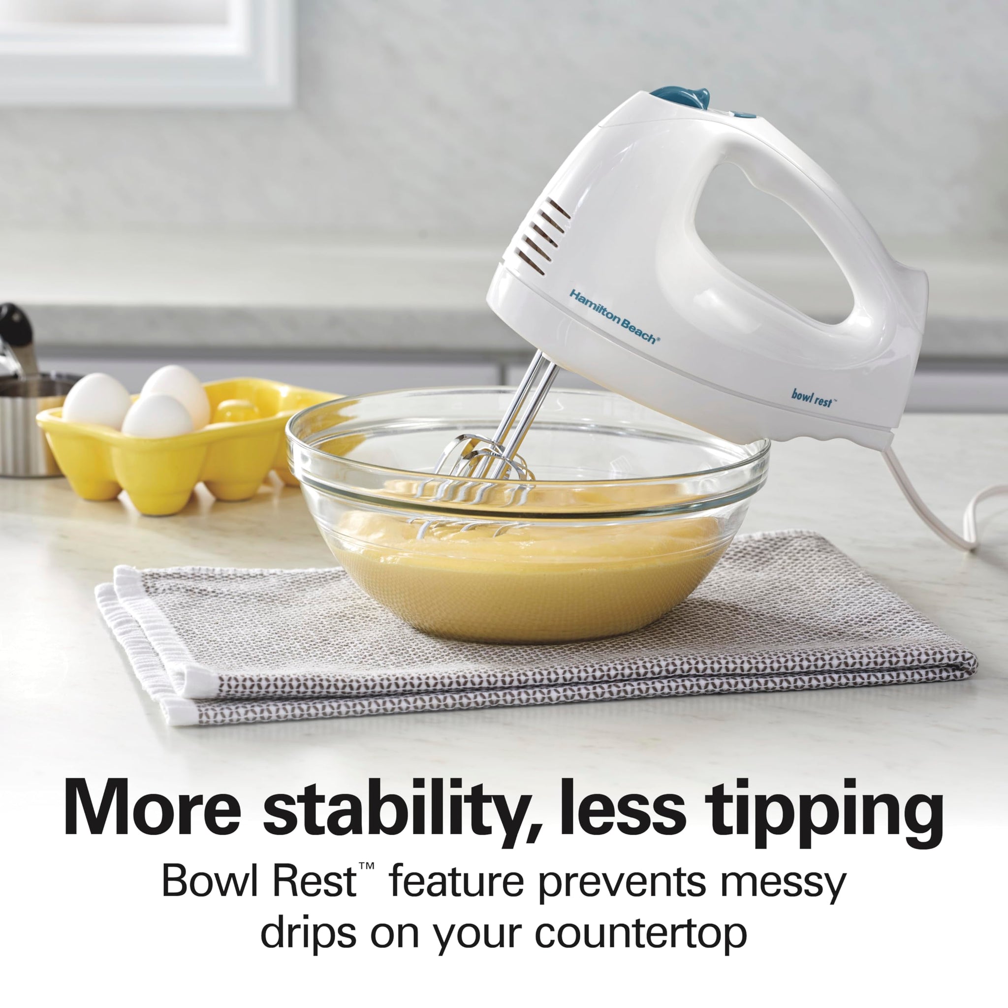 Hamilton Beach 6-Speed Electric Hand Mixer with Whisk, Traditional Bea ...
