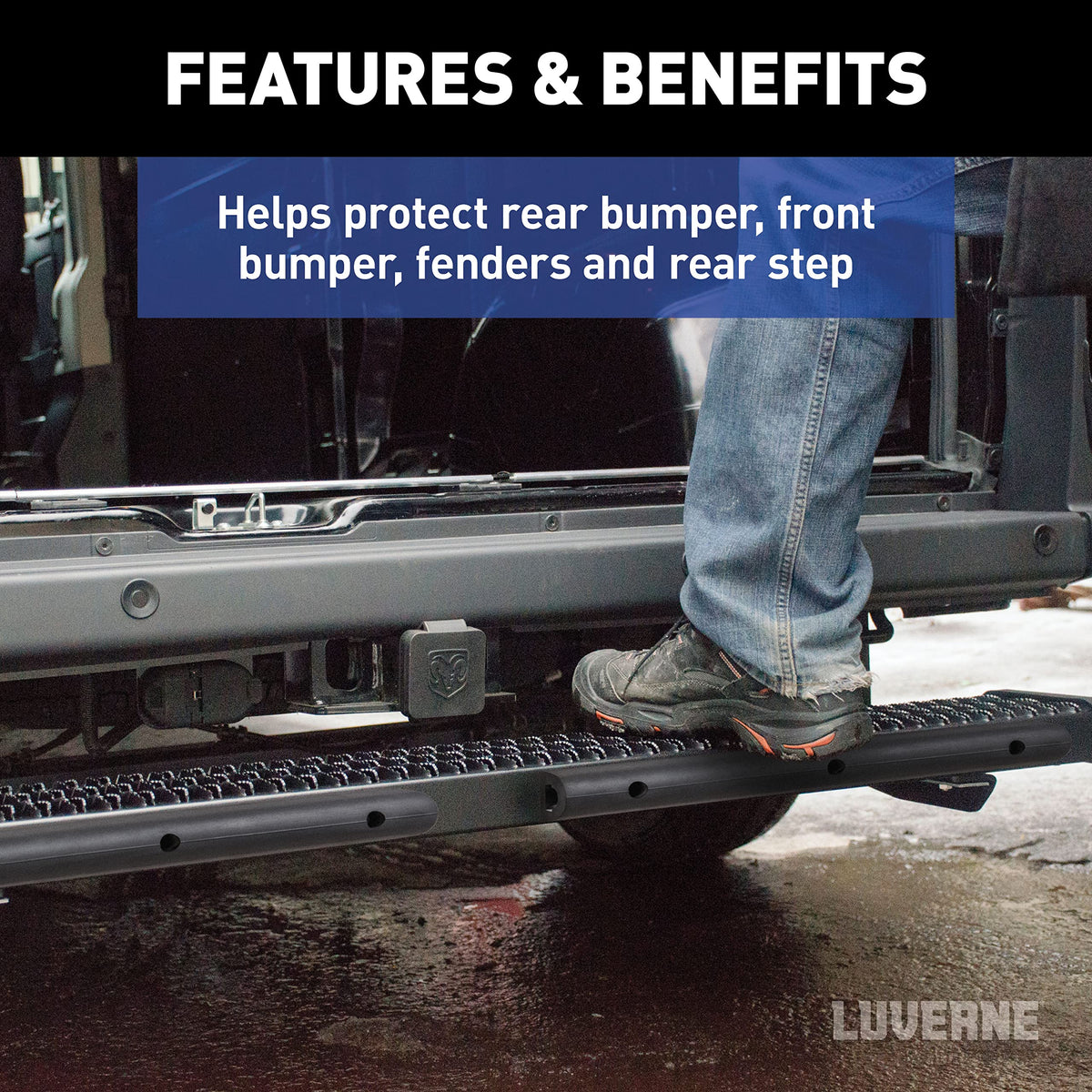 LUVERNE 2090616-2 20-Inch Universal Rubber Bumper Guard Protector Stri ...