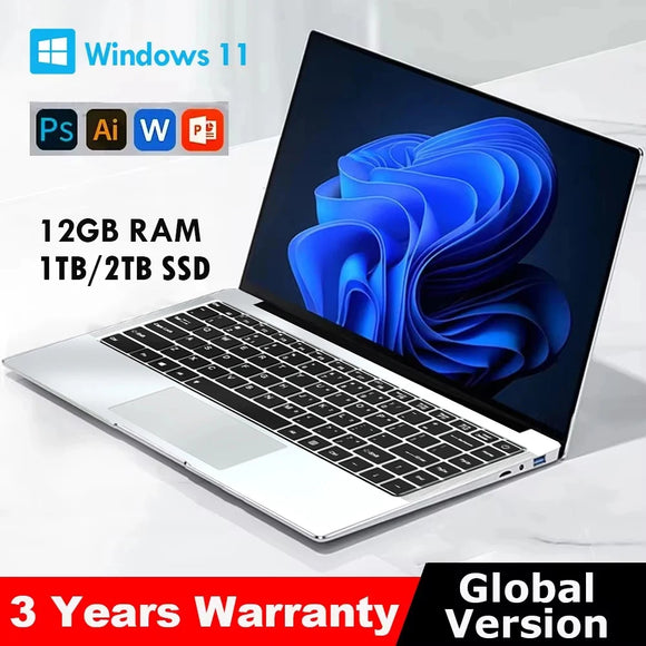 New Laptop Computer Windows 11 Pro Intel Atom A3950 2025 Notebook PC G ...