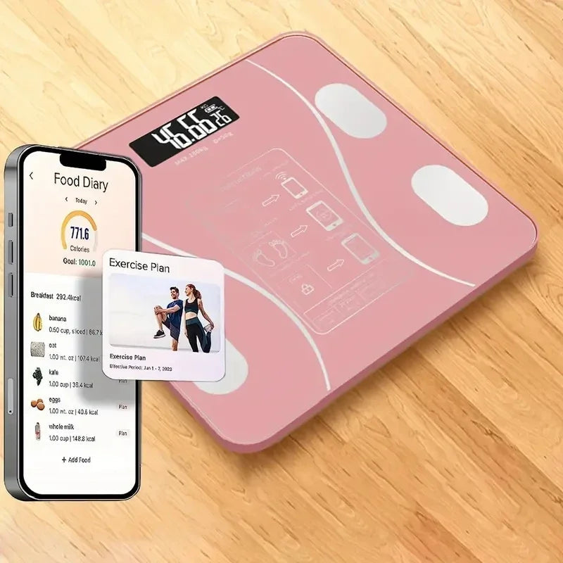 Intelligent Bluetooth electronic weight scale: wireless digital bathro ...