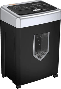 15-Sheet Crosscut Paper Shredder, 40 Mins Heavy Duty, Anti-Jam, P-4 Se ...