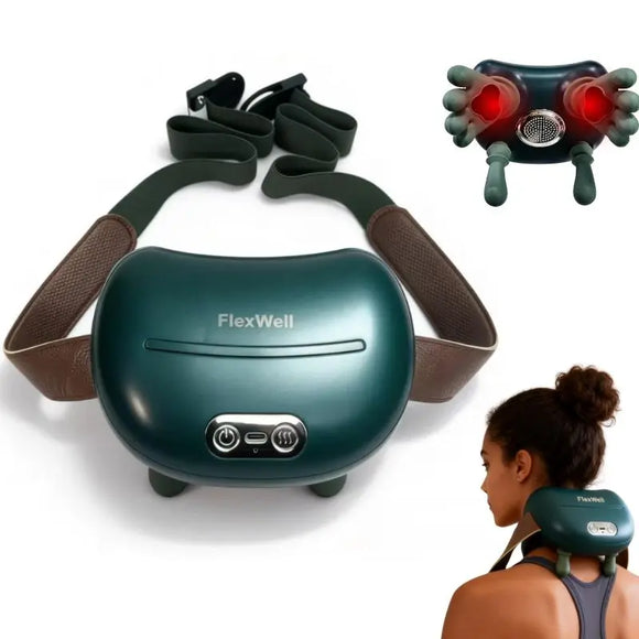 Shoulder and neck massager, massage, knead, and apply heat to muscles ...