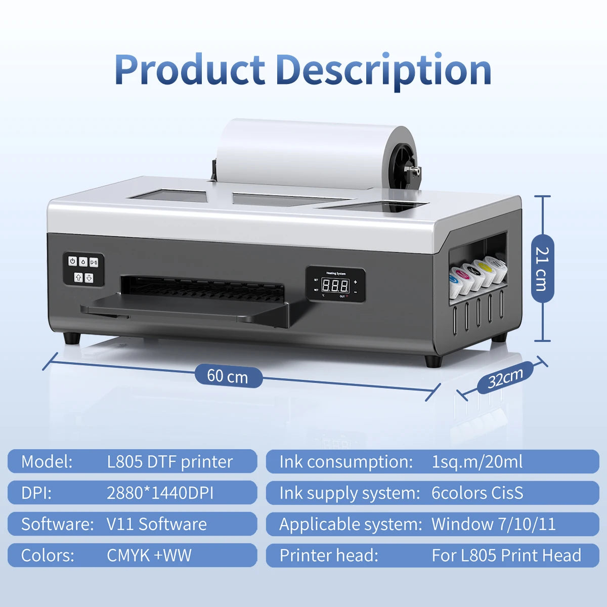 A4 DTF Printer L805 a4 dtf transfer printer for Epson l805 dtf printer ...